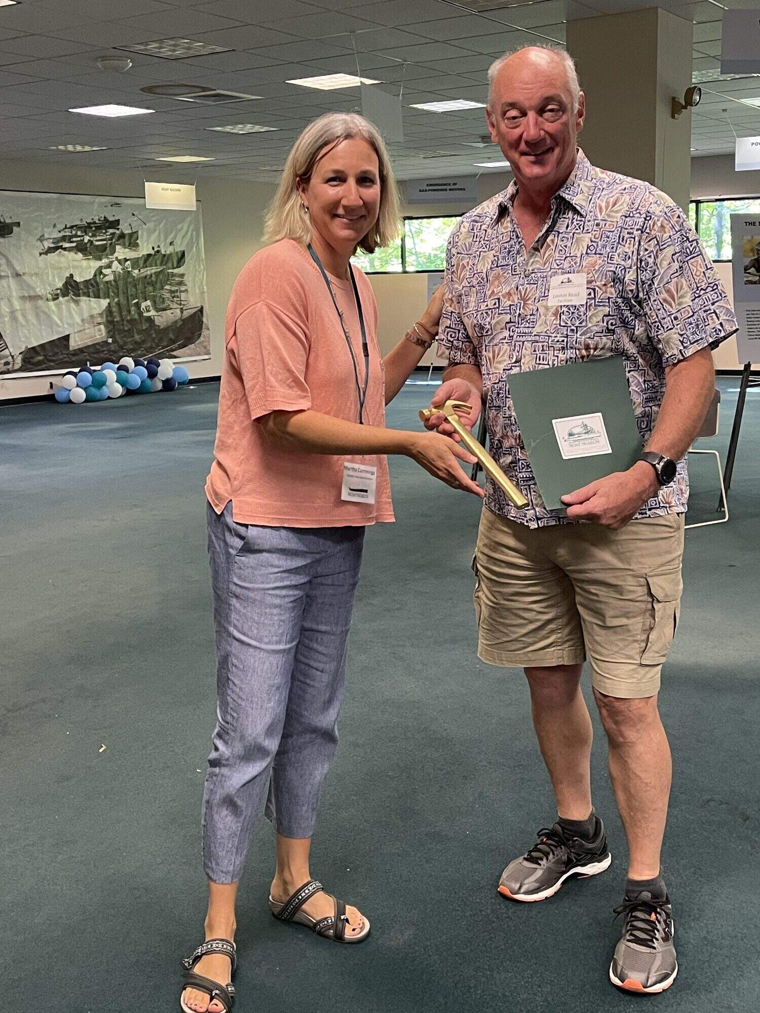 Lawton Read Receives Golden Hammer Award - NH Boat Museum